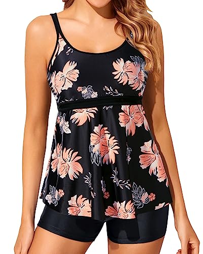 Two Piece U Neck Tankini Bathing Suits – Yonique