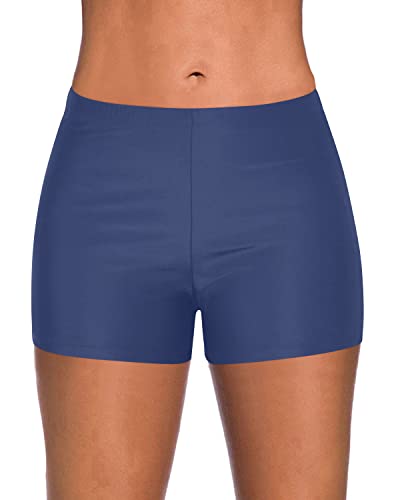 Women's Comfy Inner Lining Tankini Bottoms Swimsuit-Blue – Yonique