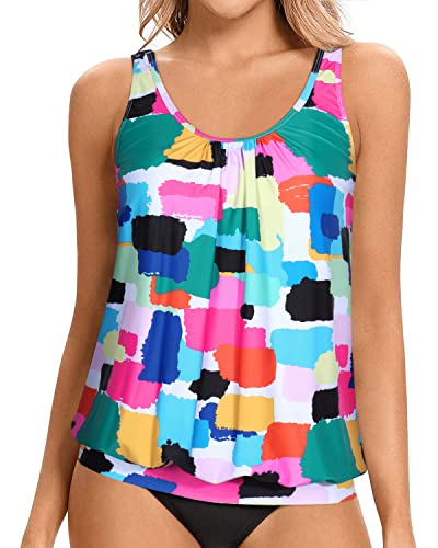Sporty Athletic Tank Top Women's Tankini Tops Only-Aqua – Yonique